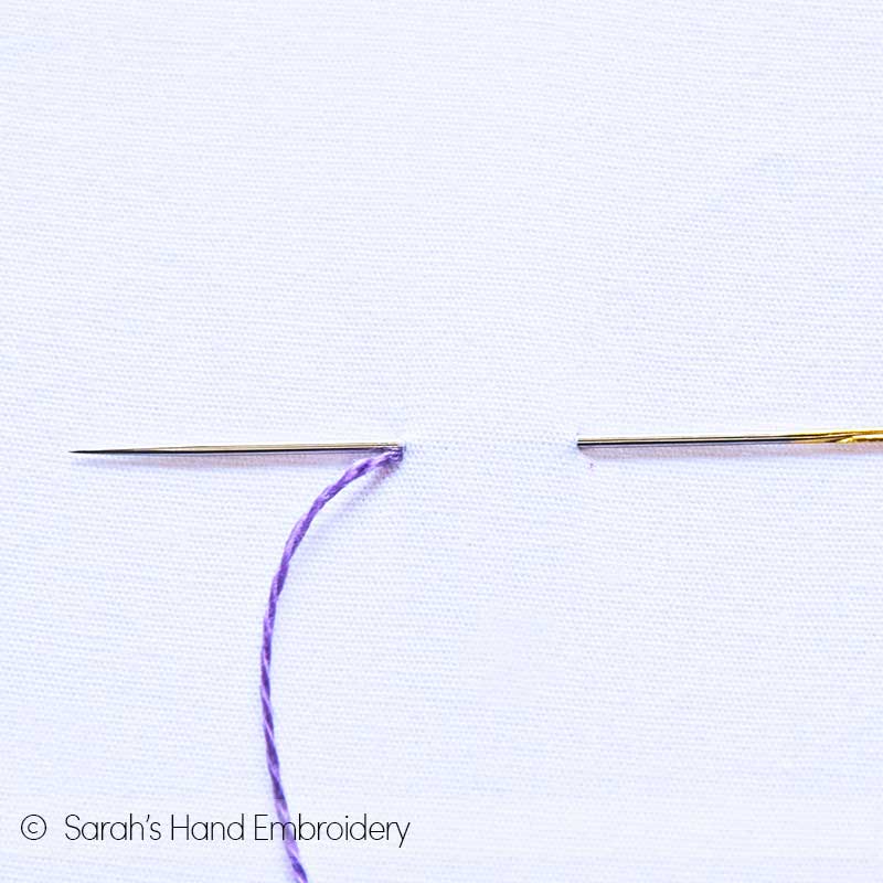 How to do the Cast On Stitch - Sarah’s Hand Embroidery