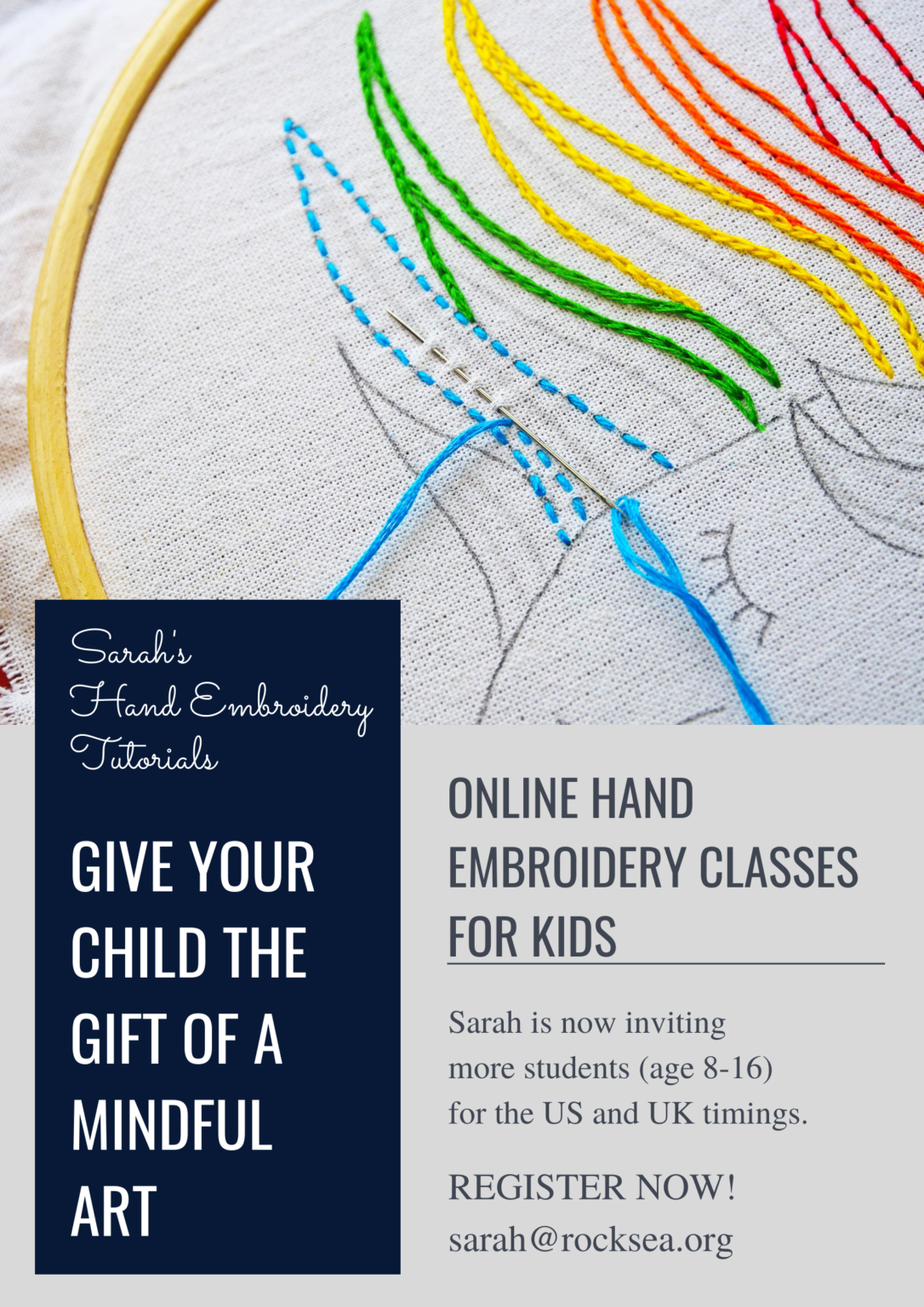 Introducing Hand Embroidery to Children - Sarah’s Hand Embroidery