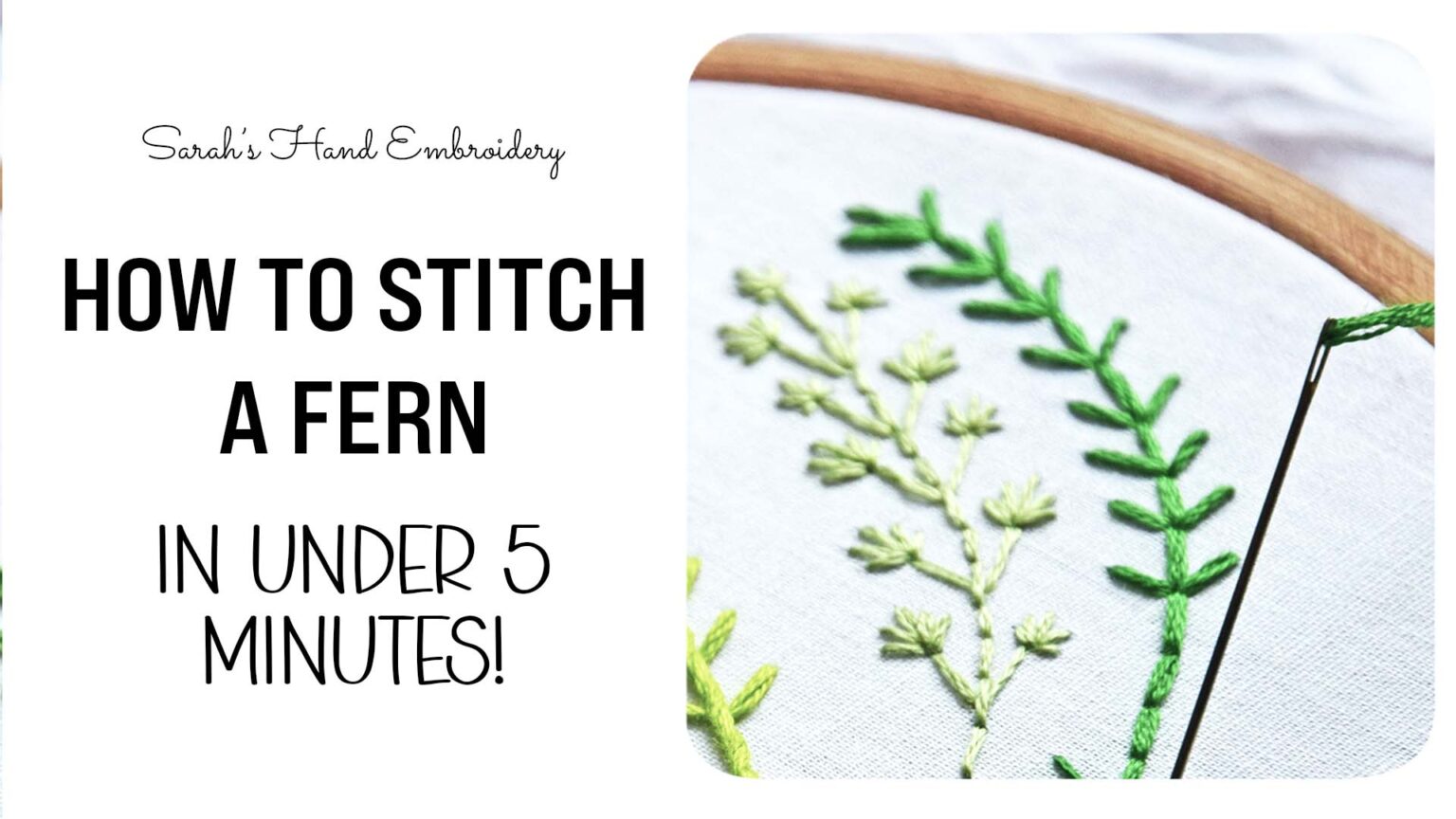 How to do Outline Stitch - Sarah's Hand Embroidery