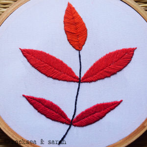 Stitch Leaf: Fishbone Stitch - Sarah’s Hand Embroidery