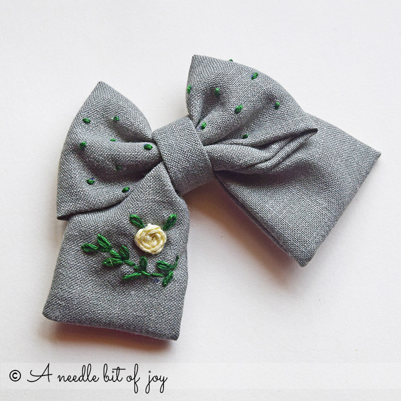 Hair Bows - Sarah’s Hand Embroidery