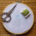 How to stitch leaves using the Closed Fly Stitch - Sarah’s Hand Embroidery