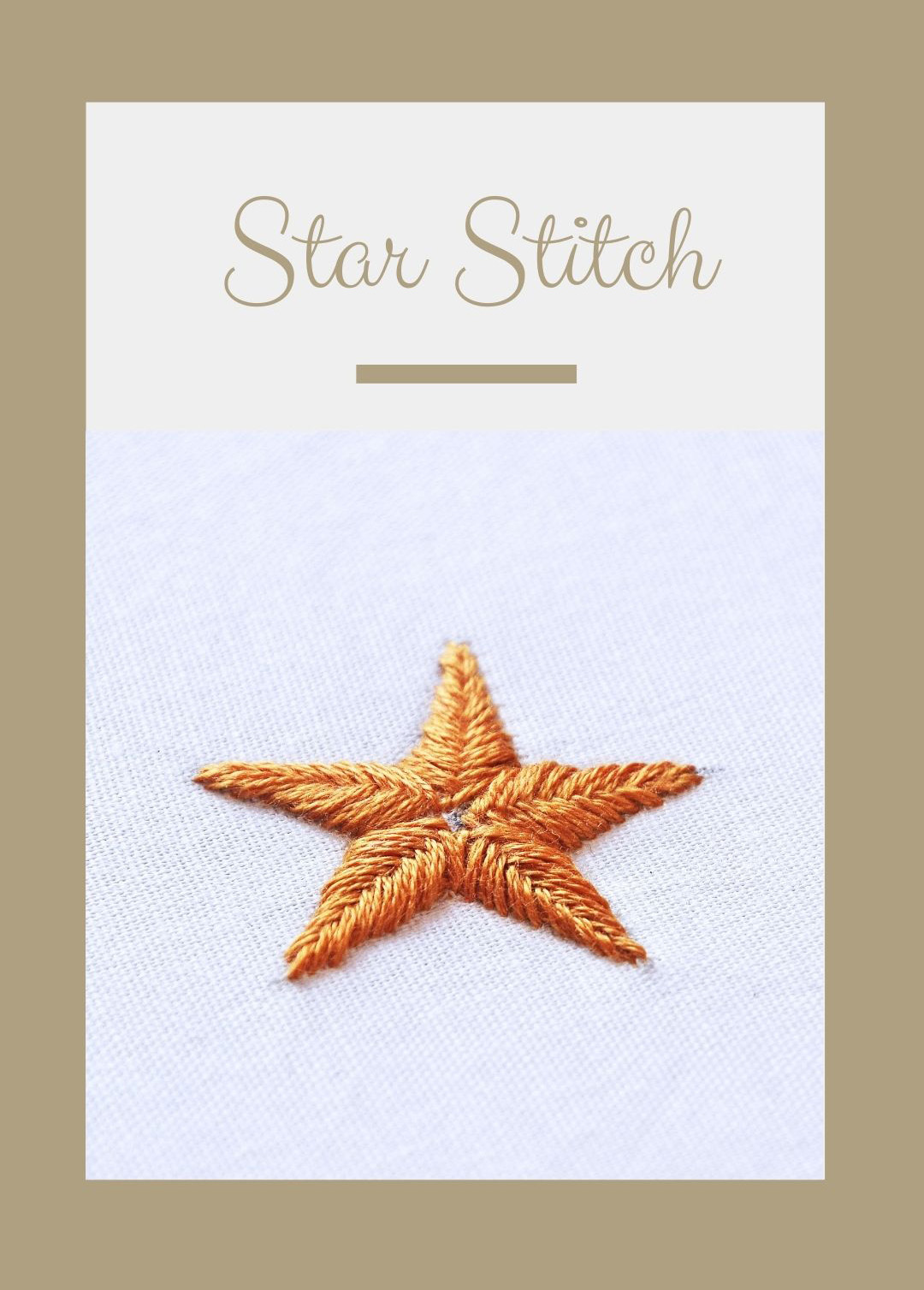How To Do The Star Stitch Sarahs Hand Embroidery Tutorials